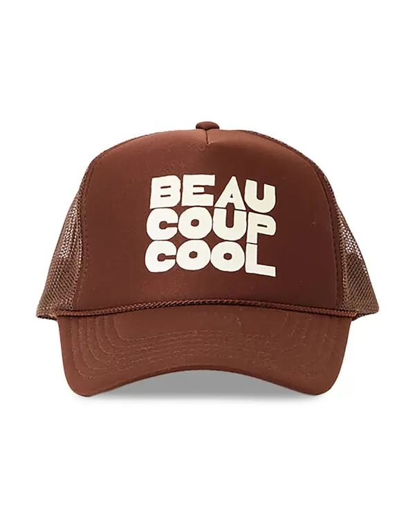 Clare V. Beau Coup Trucker Hat - Chocolate