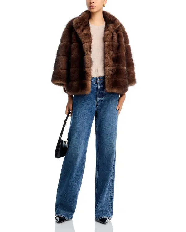 LoveShackFancy Gelman Faux Fur Jacket
