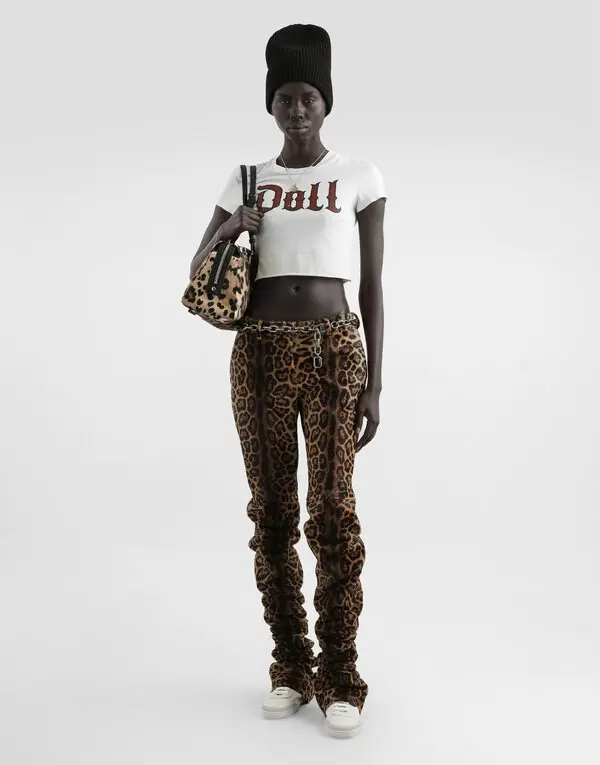 Dolce & Gabbana Leopard-print Calf Trousers