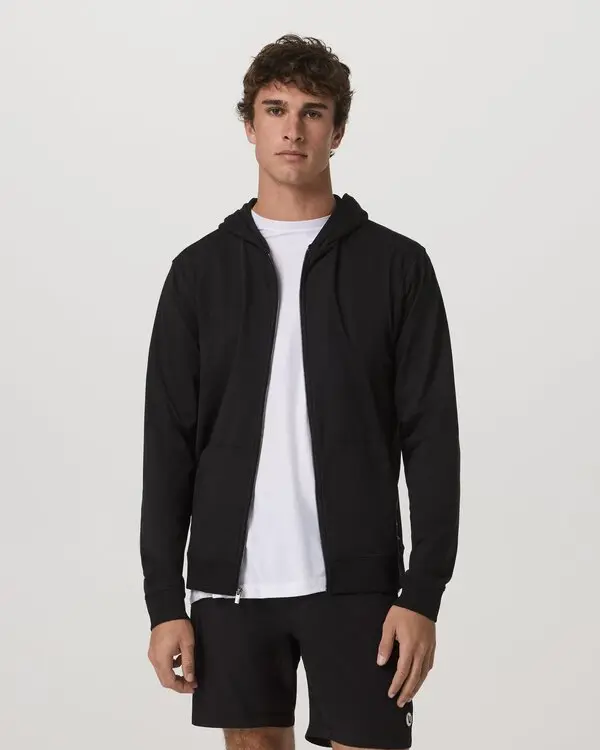 Vuori Coronado Full Zip Hoodie 2.0 - Black Heather