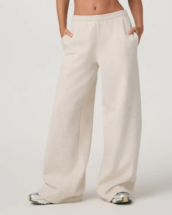 Vuori Restore Ultra Wideleg Sweatpant - Bone Heather
