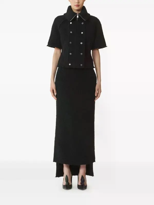 LANVIN Textured Straight Skirt