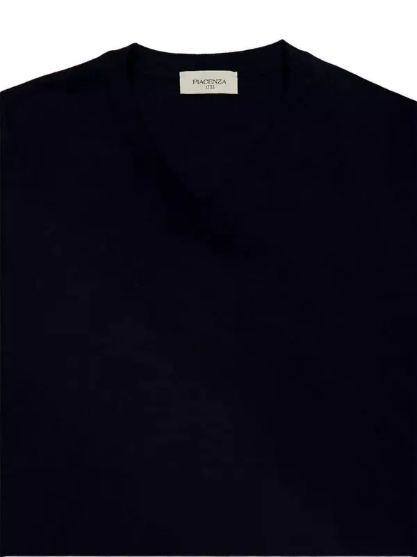 PIACENZA CASHMERE 1733 V-neck Long-sleeve Sweater