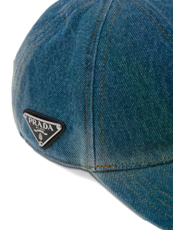 Prada Denim Baseball Cap - Blue