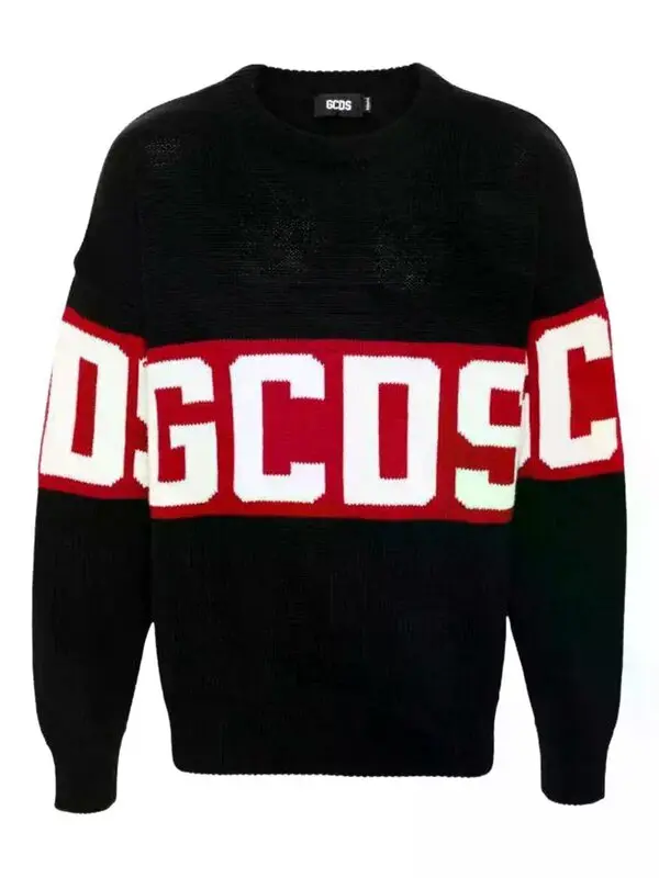Gcds Letter-logo Striped Sweater