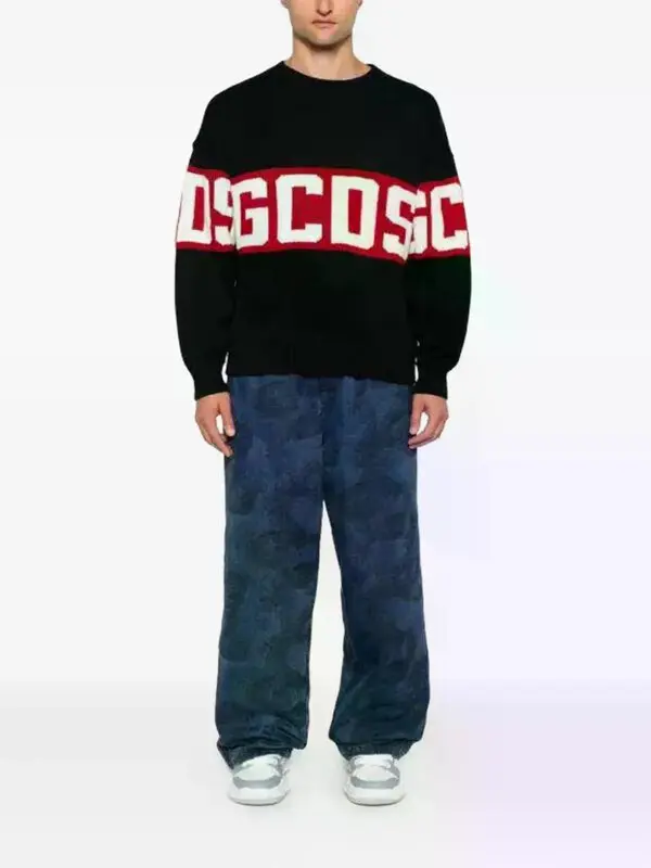 Gcds Letter-logo Striped Sweater