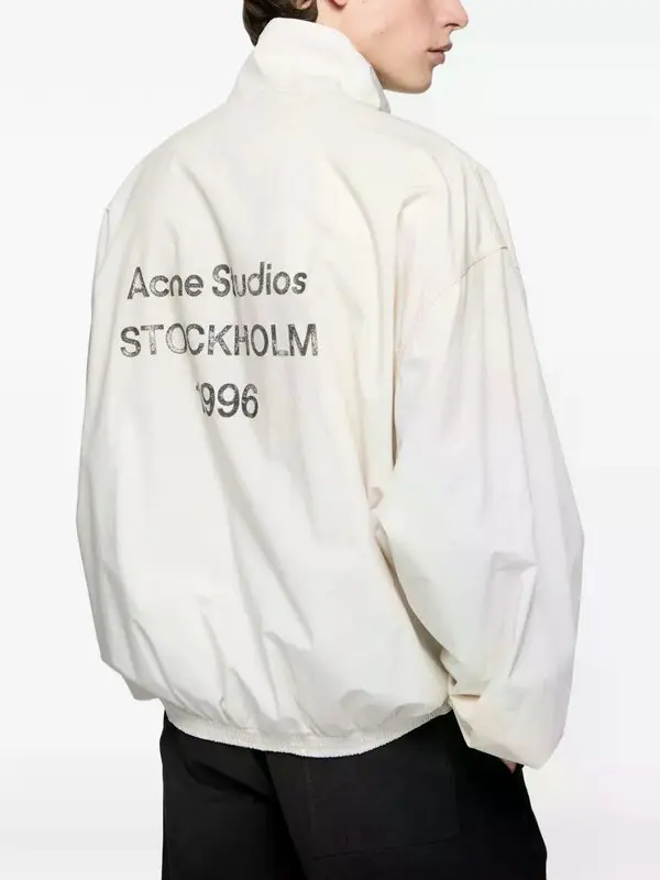 Acne Studios Washed Logo Jacket - White
