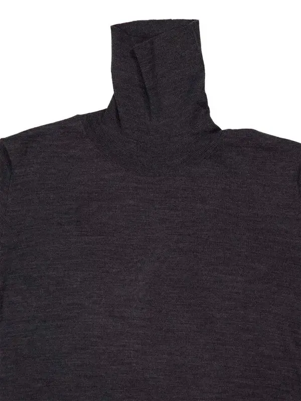 PIACENZA CASHMERE 1733 Turtleneck Stitch Sweater - Grey