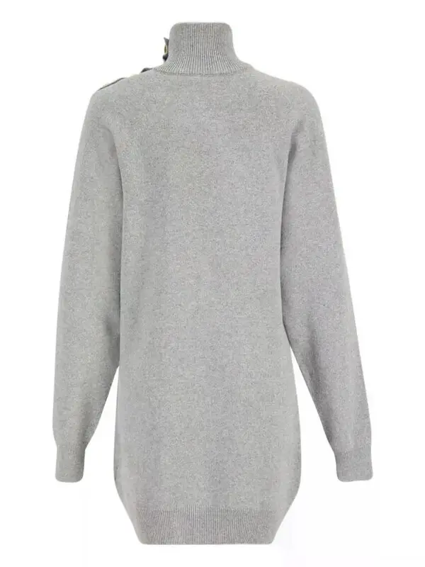Balenciaga Batwing Button Mini Dress