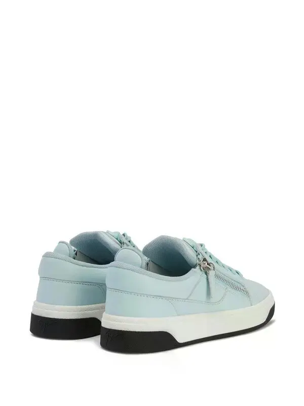 GIUSEPPE ZANOTTI Gz94 Leather Trainers - Blue