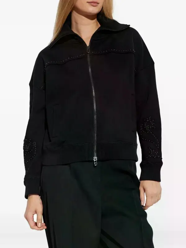 Zadig&Voltaire Studded Zip-up Sweatshirt