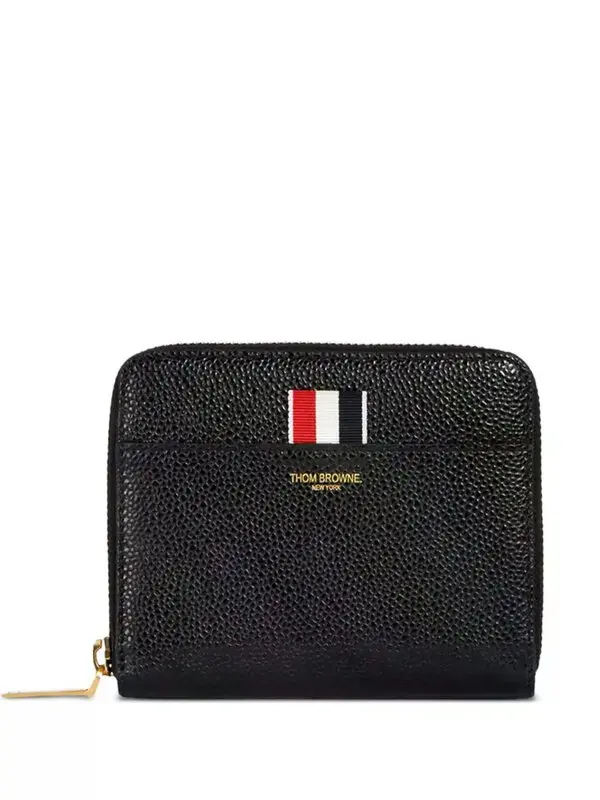 Thom Browne Stripe-detail Wallet - Black