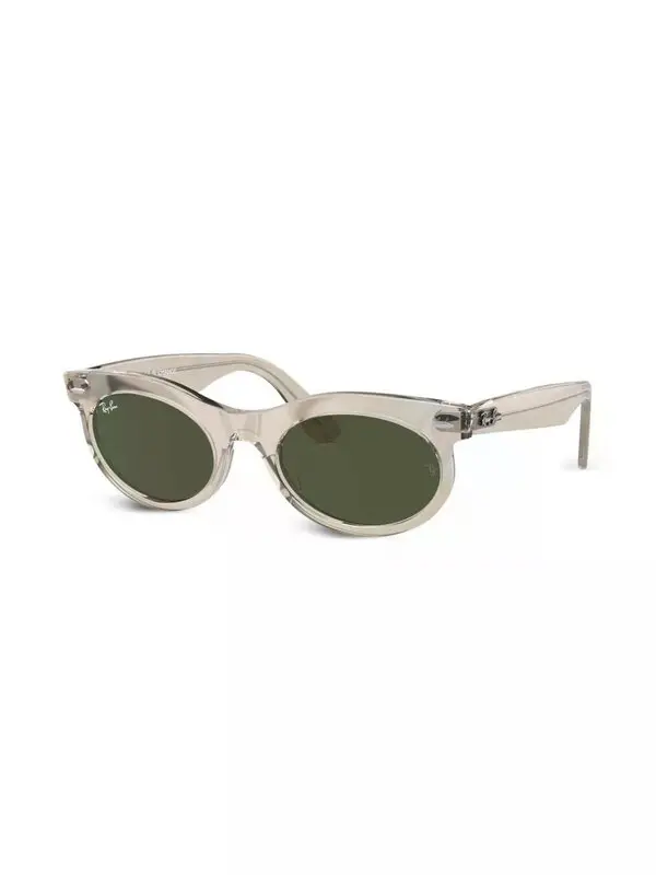 Ray-ban Wayfarer Oval-frame Sunglasses - Neutrals