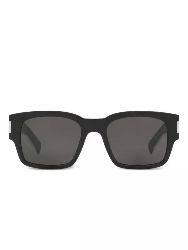 Saint Laurent Rectangle Logo Sunglasses