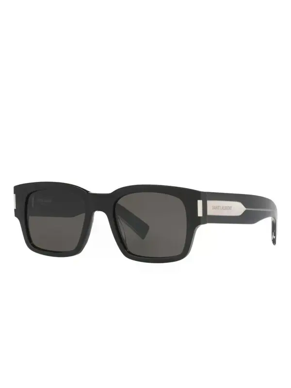 Saint Laurent Rectangle Logo Sunglasses