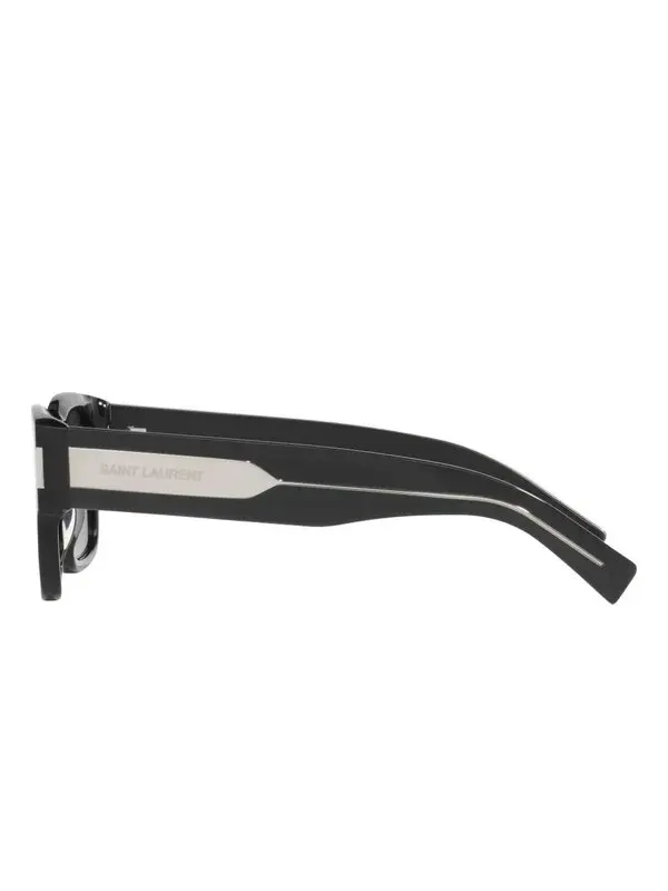 Saint Laurent Rectangle Logo Sunglasses