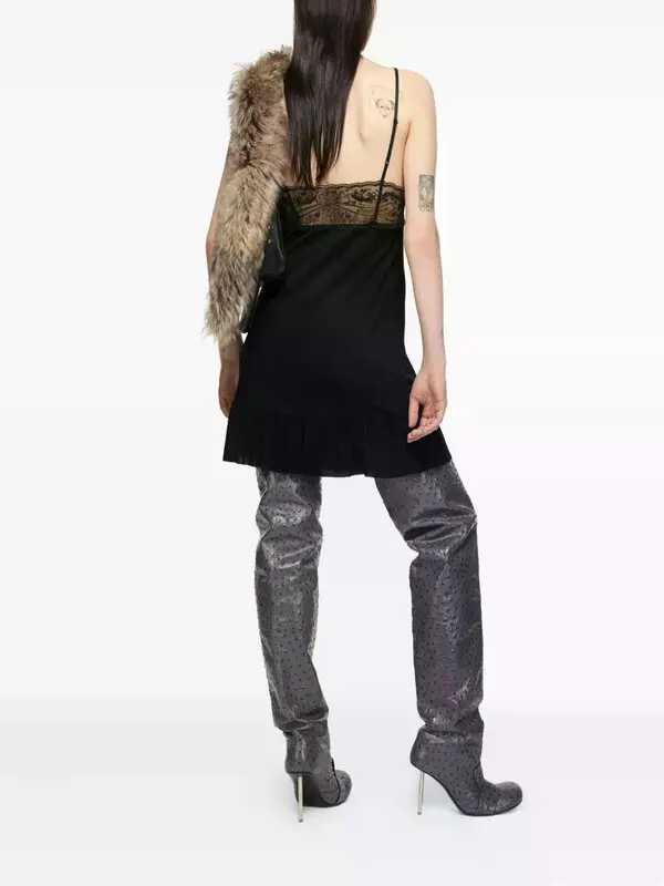 Acne Studios Lace-trim Mini Dress