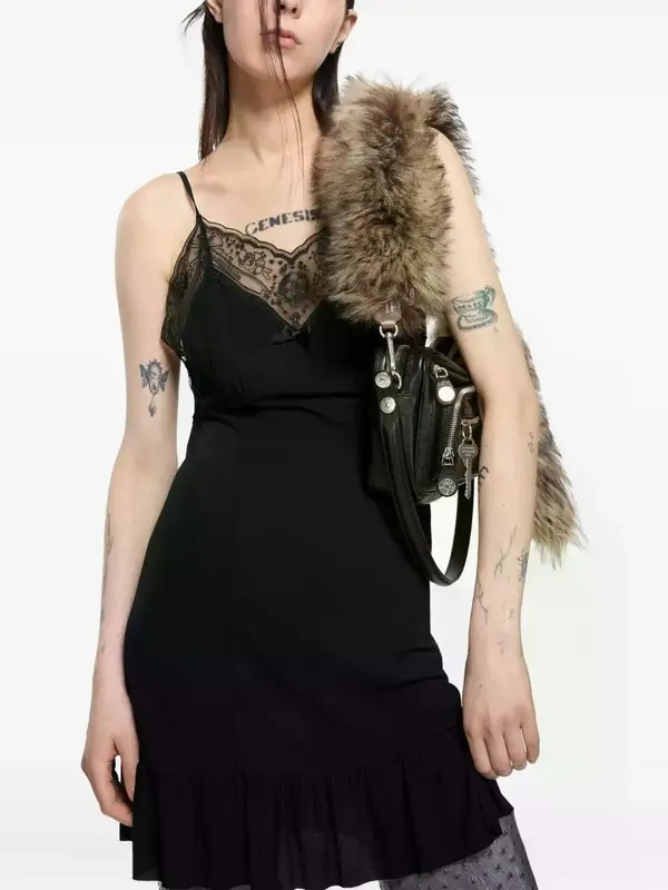 Acne Studios Lace-trim Mini Dress