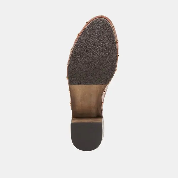DOLCEVITA Camyn Heeled Mules - Brown Leather