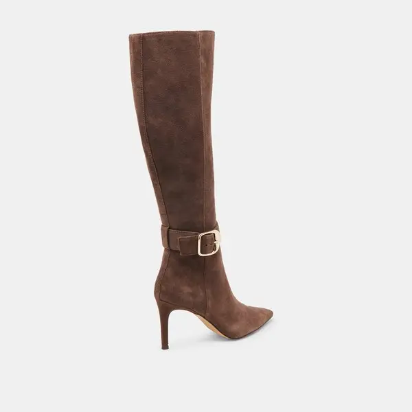 DOLCEVITA Kinzy Knee High Boots - Dk Brown Suede