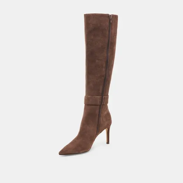 DOLCEVITA Kinzy Knee High Boots - Dk Brown Suede