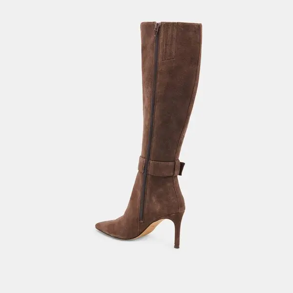 DOLCEVITA Kinzy Knee High Boots - Dk Brown Suede