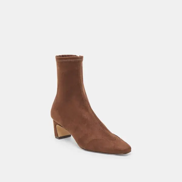 DOLCEVITA Anika Ankle Boots - Dk Brown Stella Suede