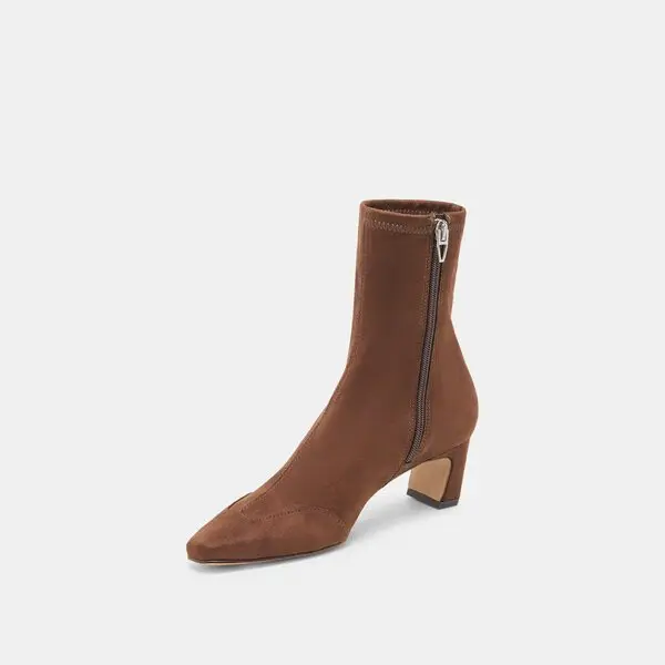 DOLCEVITA Anika Ankle Boots - Dk Brown Stella Suede