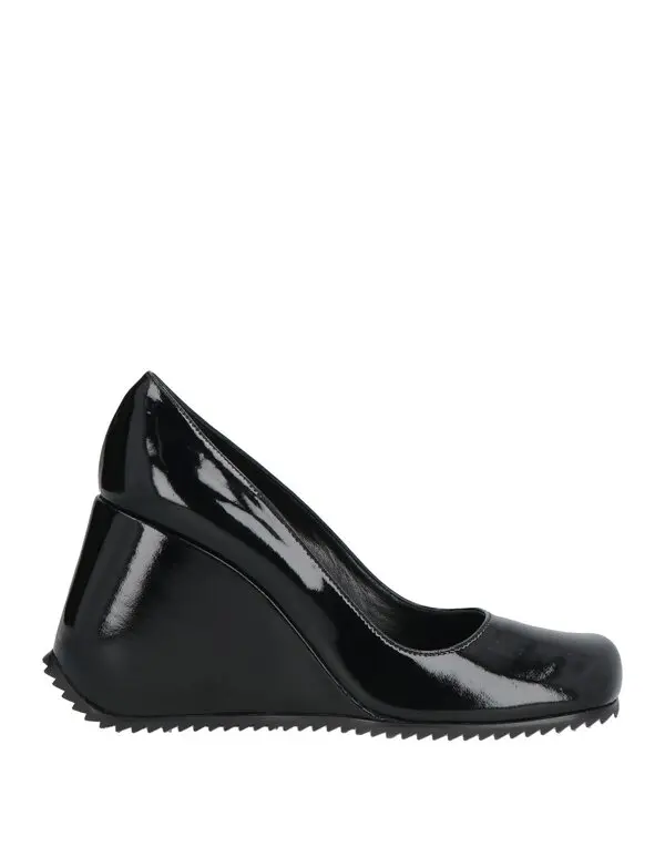 SERGIO ROSSI Patent Leather Wedge Pumps