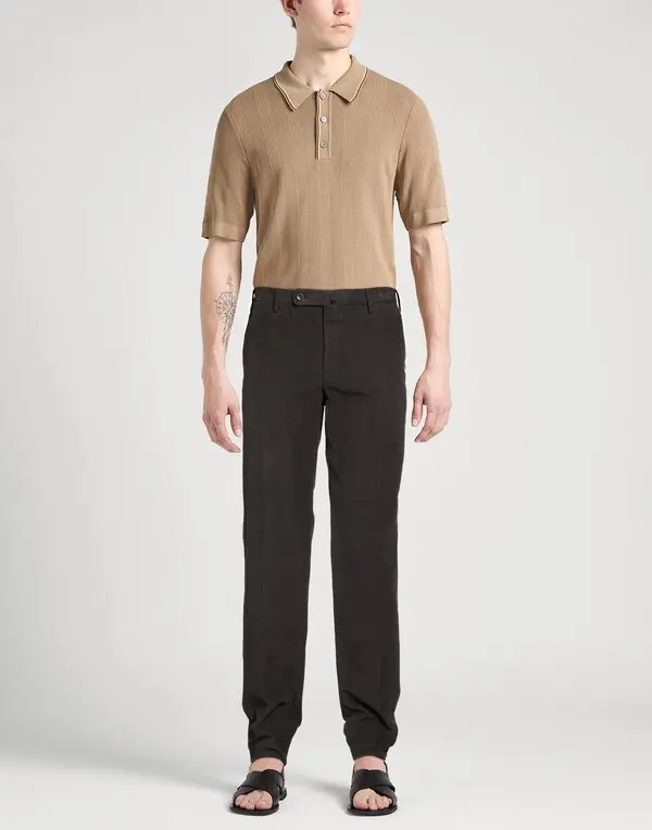 Incotex Cotton Elastane Pants - Brown