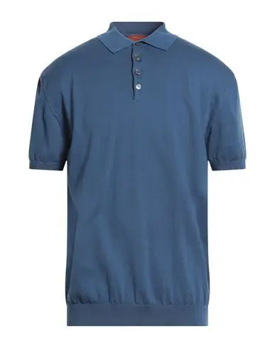 DANIELE FIESOLI Polo Shirt Slate Cotton - Slate Blue
