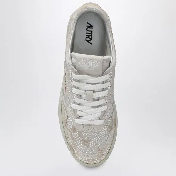 AUTRY Medalist Crystal Sneakers - White