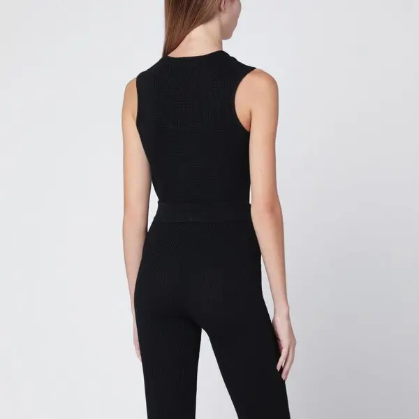 Fear Of God Stretch Waffle Knit Tank Top - Black
