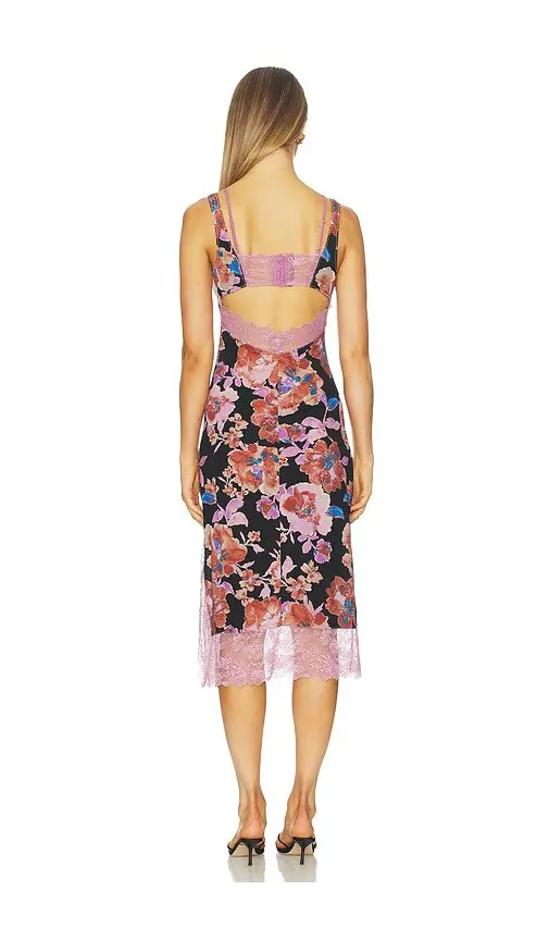 Free People X Intimately Party Crasher Midi Slip - Black Combo