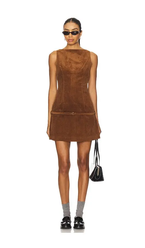 Lioness Women's Coquette Mini Cotton Dress - Chocolate - Size S
