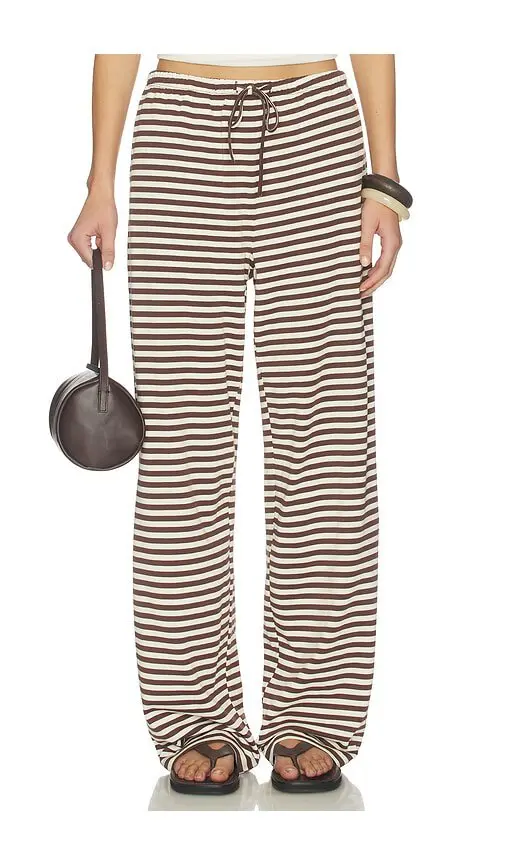 Lioness Bloom Pant - Dark Chocolate Stripe