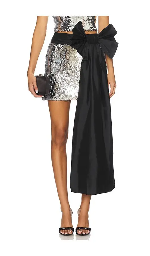 PatBO Moonlight Sequin Mini Skirt