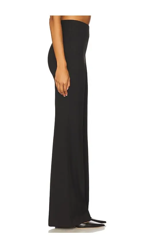 Smythe Pintuck Flare Pant - Deep Black
