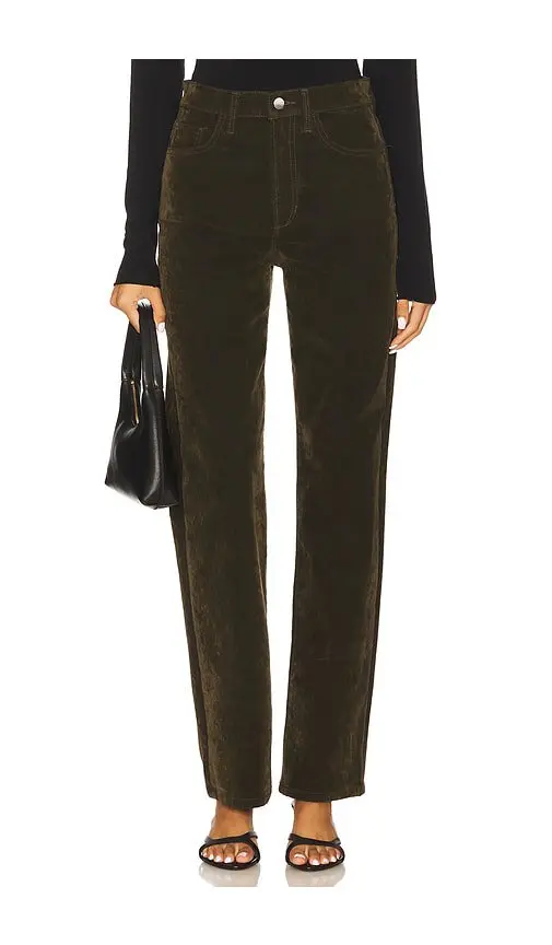 Joe's Jeans Margot Straight Flocked Trousers