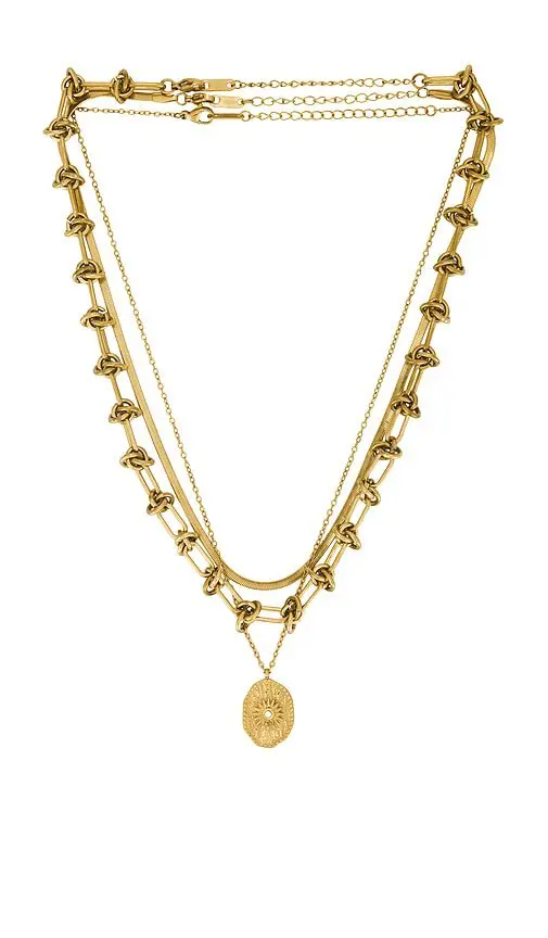 AMBER SCEATS Raya Necklace - Gold