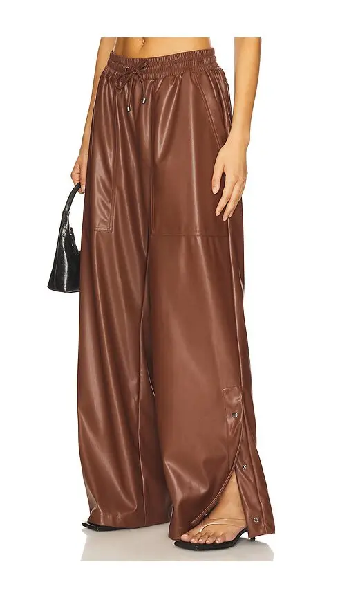 Heroine Sport Cara Faux Leather Pants - Mocha