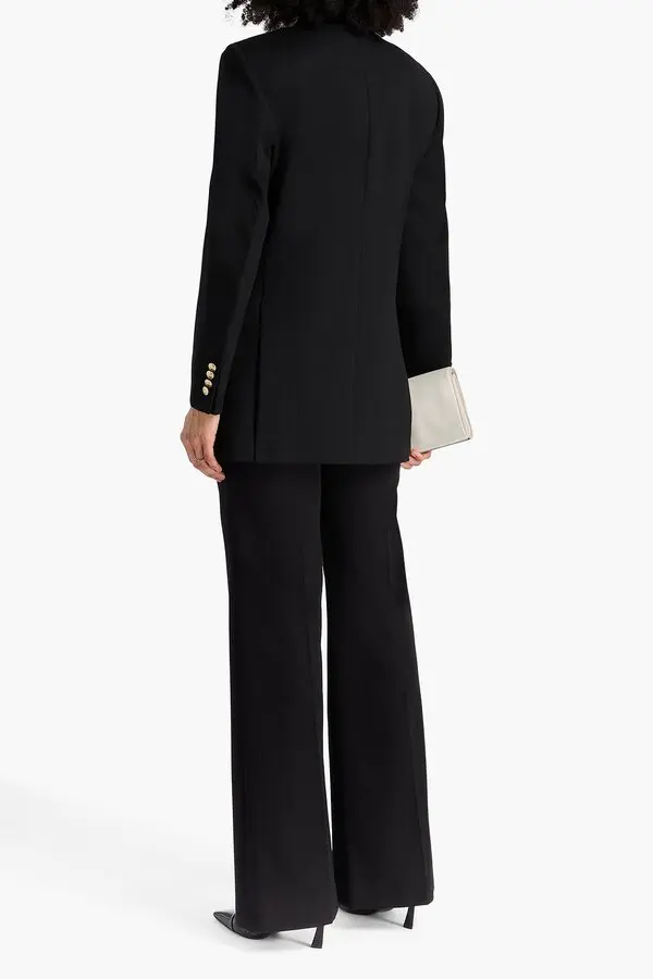 Victoria Beckham Double-breasted Grain De Poudre Blazer