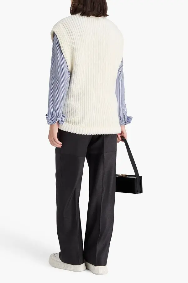 Victoria Beckham Ribbed-knit Turtleneck Vest