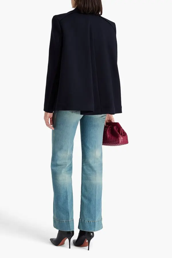 Victoria Beckham Wool-felt Double-breasted Coat