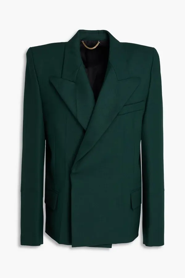 Victoria Beckham Double-breasted Twill Blazer