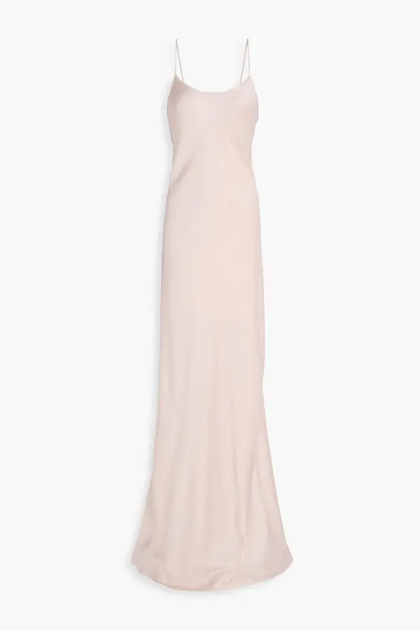 Victoria Beckham Satin-crepe Gown - Blush