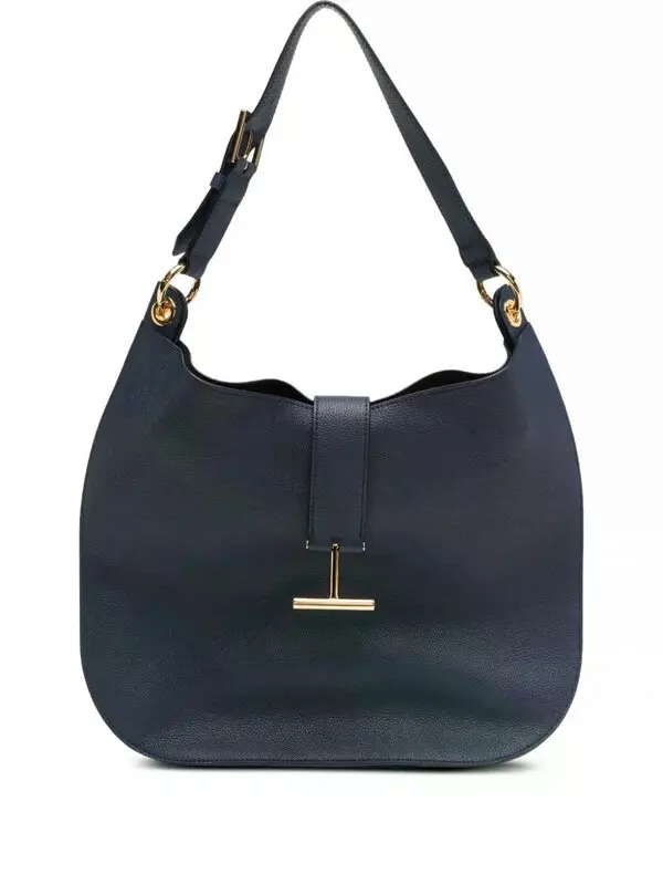 TOM FORD Large Tara T-bar Buckle Shoulder Bag - Blue