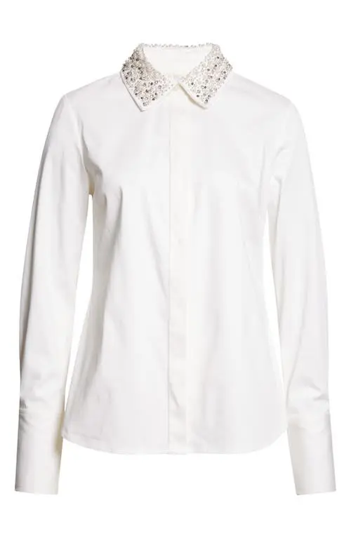 Ramy Brook Wendy Beaded Collar Shirt
