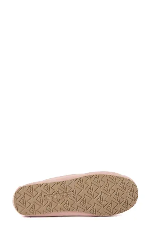 Minnetonka Cosi Faux Shearling Slipper - Blush