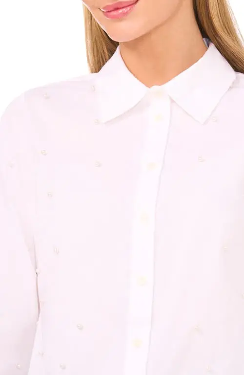 CECE DUPRAZ Beaded Cotton Shirt